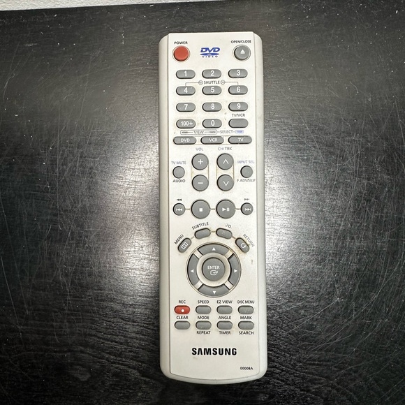 Samsung | Media | Genuine Samsung 0008a Original Remote Control Vcr Dvd ...